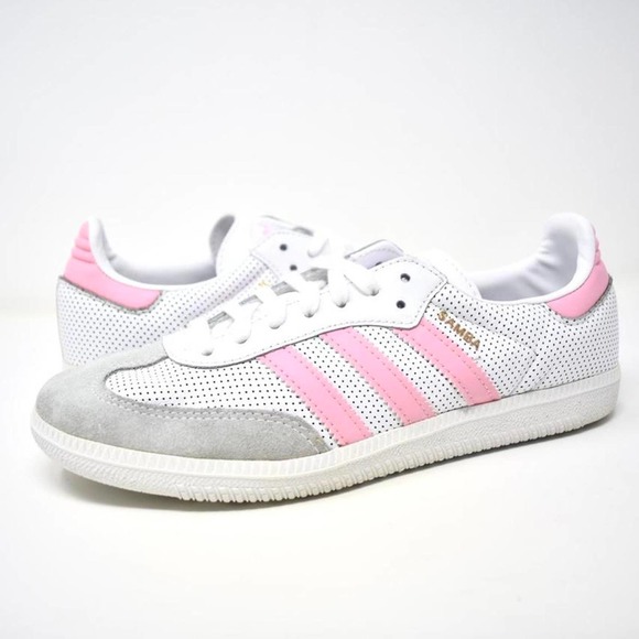 adidas | Shoes | 28 Adidas Samba White Pink | Poshmark